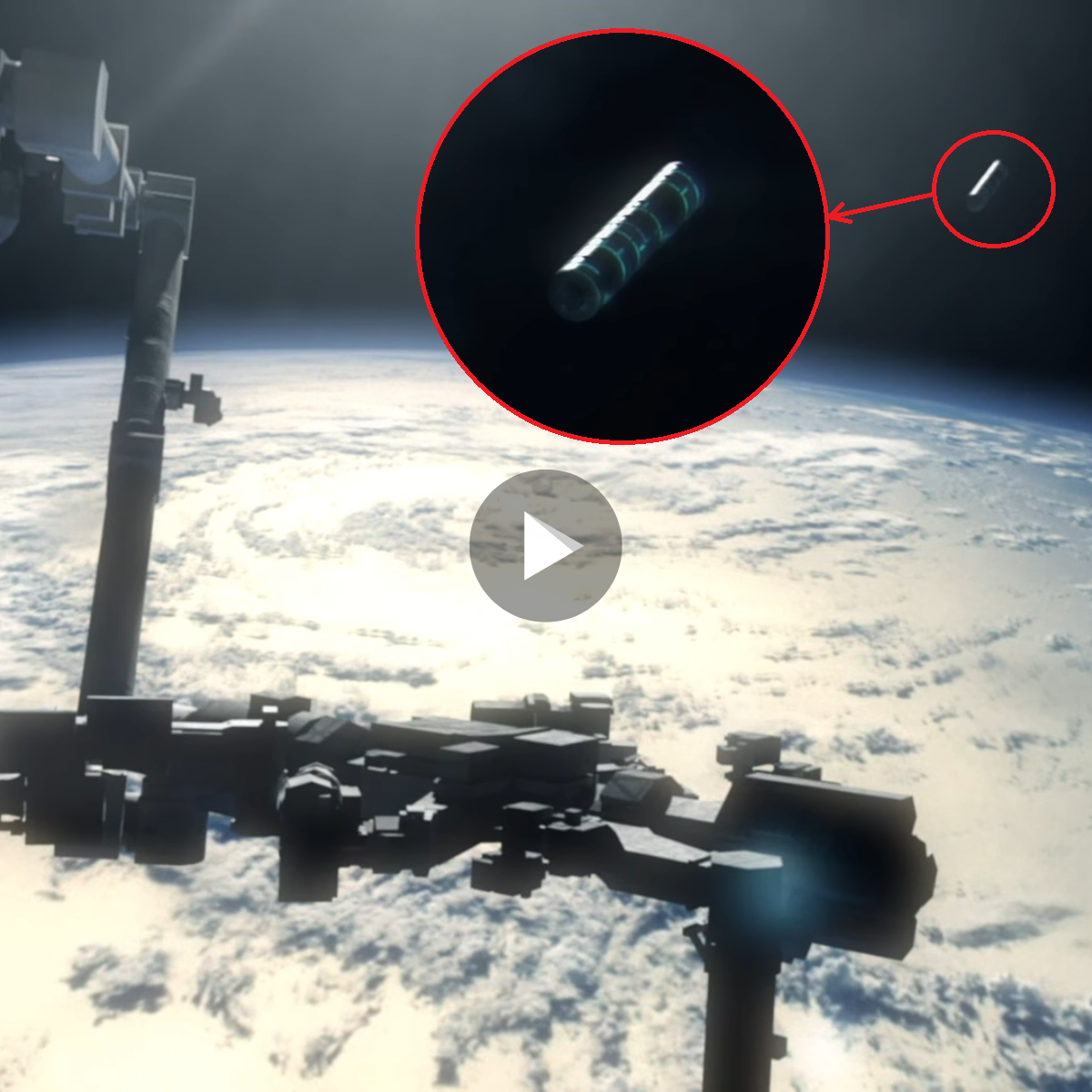 Newly released NASA footage captures cigar-shaped UFO in space (video)