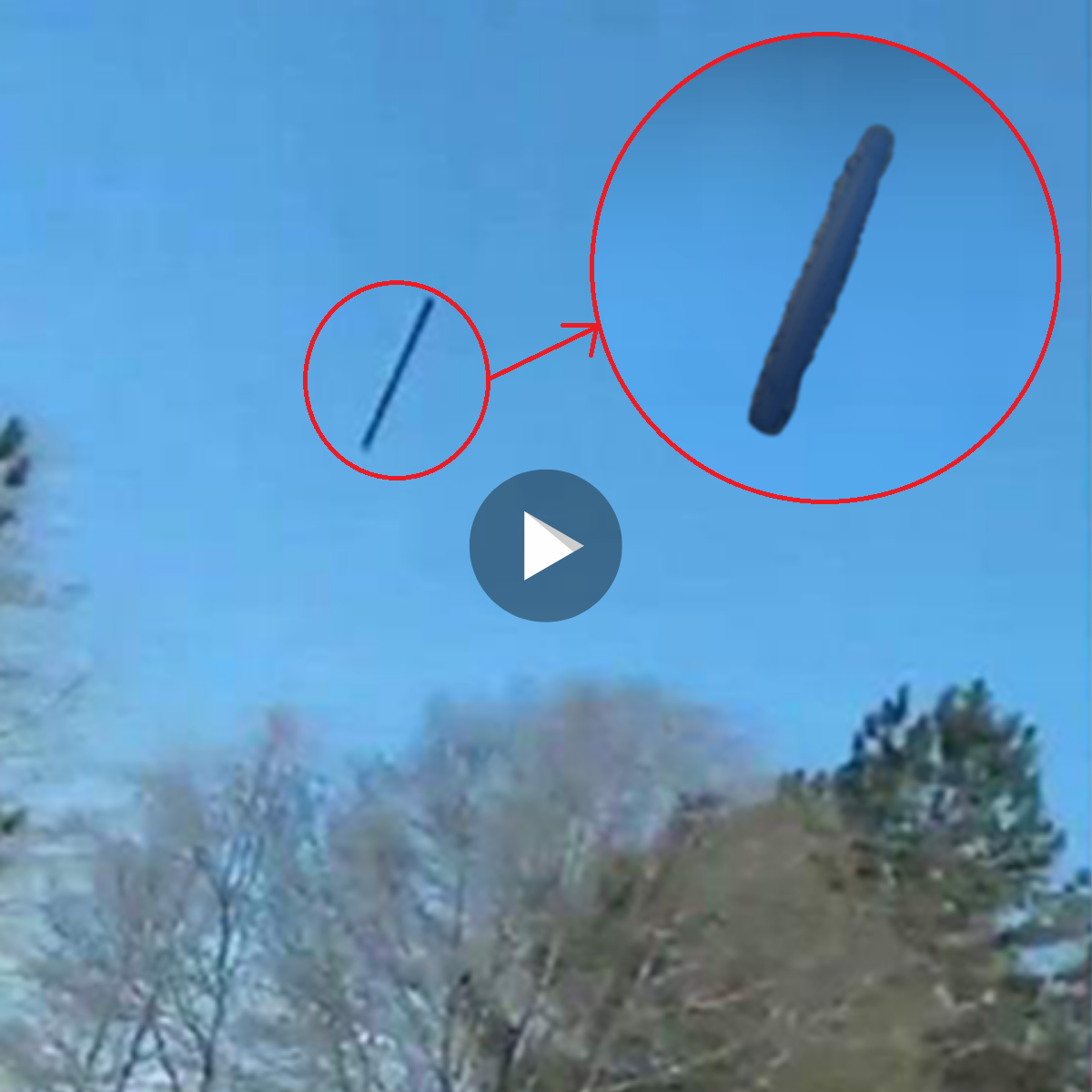 Georgia residents record strange cigar-shaped object in the sky (video)